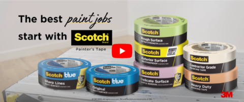 See how pros use Scotch® Painter’s Tapes! | inPAINT